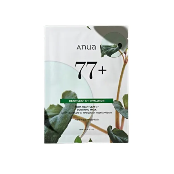 ANUA Heartleaf 77 moisturizing skin soothing sheet mask [1 sheet ...